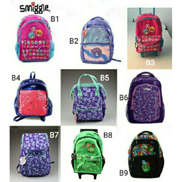Smiggle school bag backpack beg sekolah | Shopee Malaysia