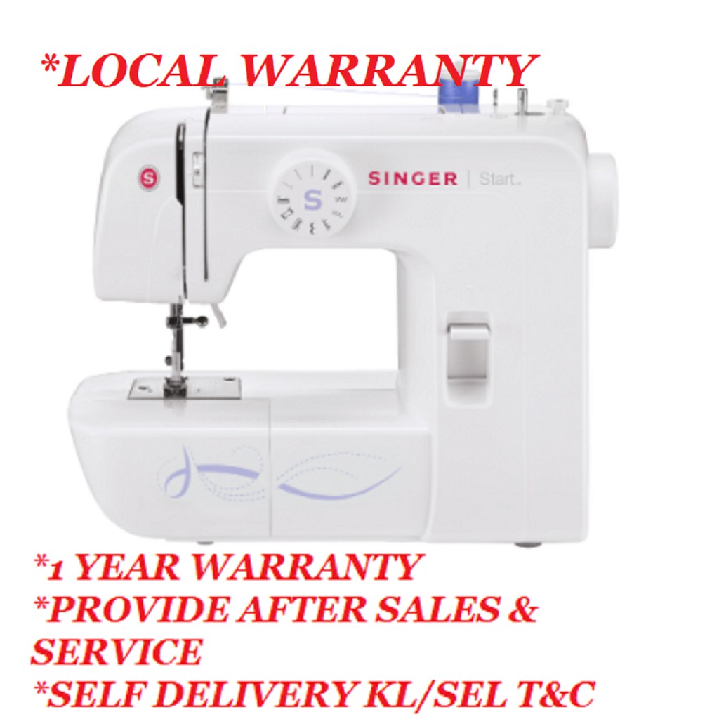 SINGER Sewing Machine Portable 1306 6 pattern 4 step buttonhole mesin ...