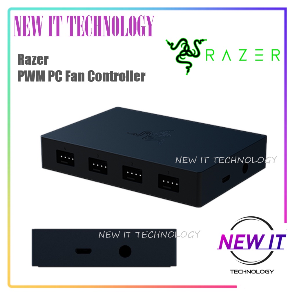 Razer PWM PC Fan Controller Connect Up to 8 Fans Custom Fan Curve Profiles Monitoring Thin ...