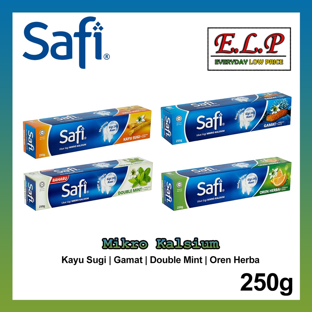 Safi Micro Calcium Toothpaste / Ubat Gigi Micro Calcium 250g | Shopee ...