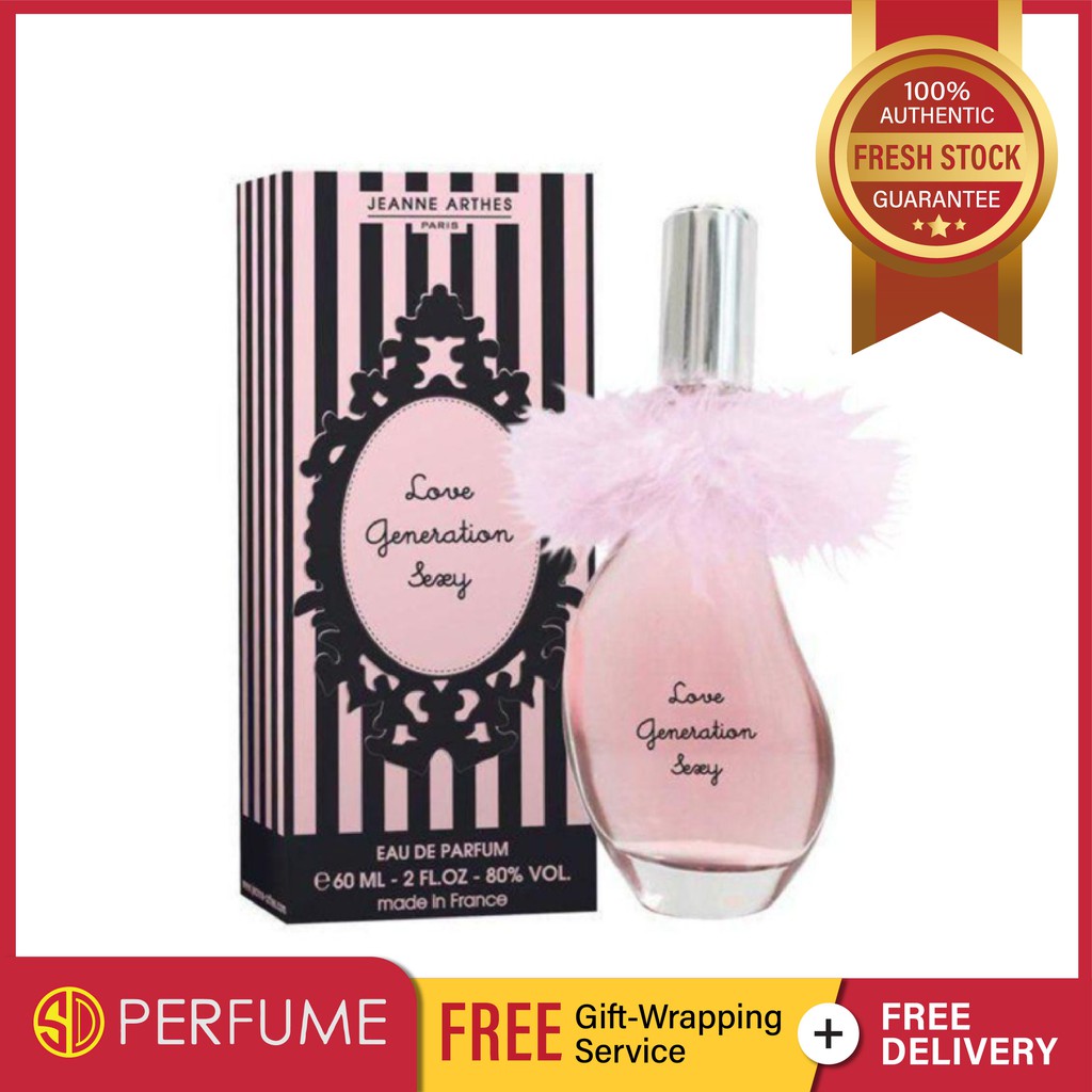 [ SD PERFUME ] Jeanne Arthes Love Generation Sexy Lady EDP 60ml . 100% Original Authentic . FREE ...