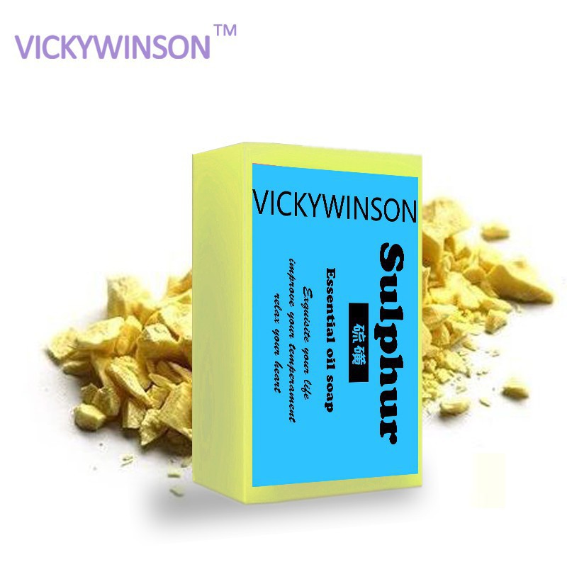 Sulfur soap 50g, acne, psoriasis, eczema, Seborrhea, ringworm, anti ...