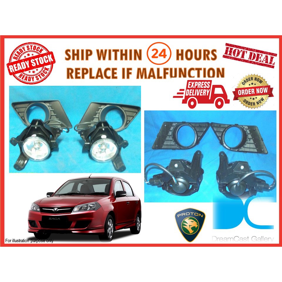 PROTON SAGA BLM FLX 1.3 STD 2011 FOG LAMP / SPORT LIGHT LEFT + RIGHT ...