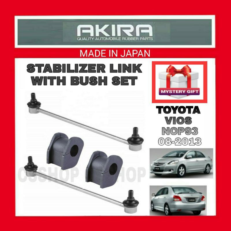 CS TOYOTA VIOS NCP93 DUGONG STABILIZER LINK AND BUSH SET SUSPENSION KIT ...