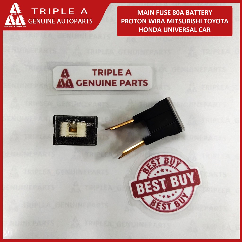 Main Fuse 80A Battery Proton Wira Mitsubishi Toyota Honda Alternator ...