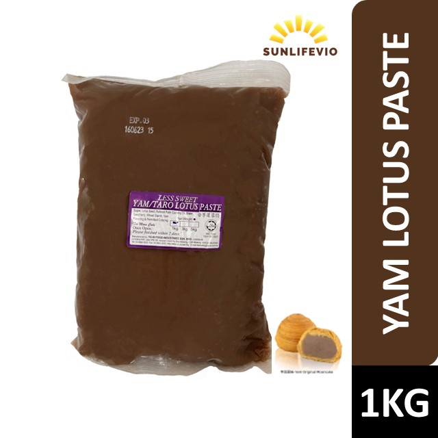 YAM LOTUS PASTE | MOONCAKE YAM LOTUS PASTE | 低糖纯芋头莲蓉馅 (LESS SWEET ...