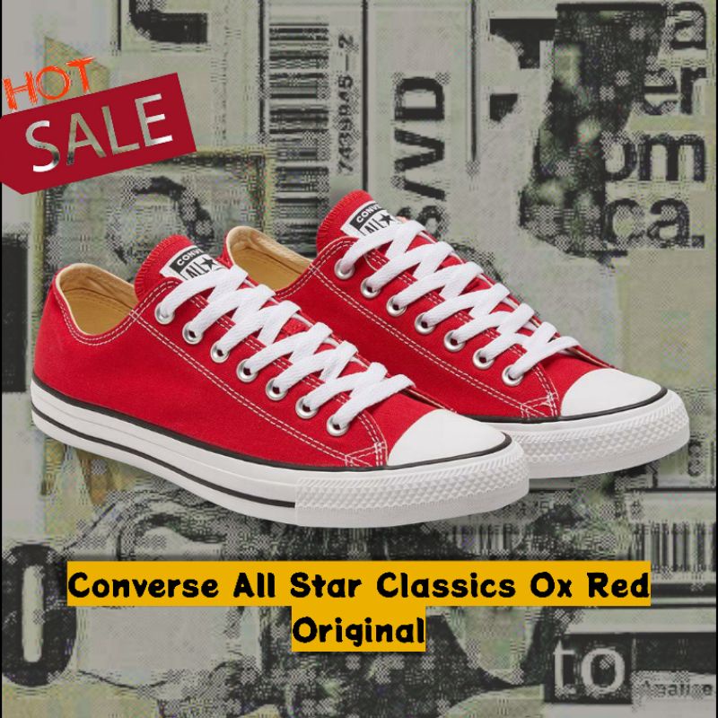 Sneakers Converse All Star Classics Ox Red Original (Free Shock ...