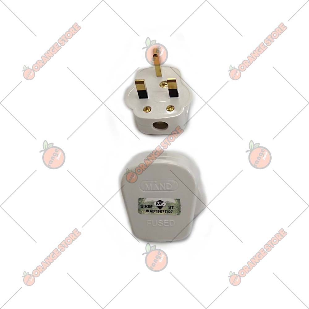 MIND 13A 250V 3Pin bakelite plug top with fuse (Sirim) | Shopee Malaysia