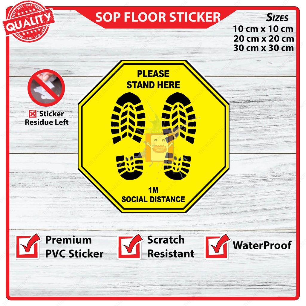 SOP Floor Stickers, Standard Operating Procedures Stickers | Shopee ...