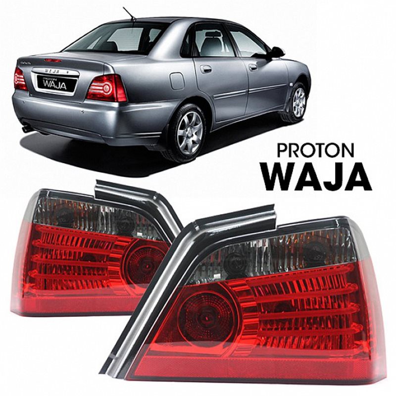 Proton Waja Tail Lamp SET ( BMW M5 DESIGN ) Smoke AND Red Color Lampu ...