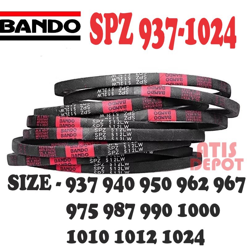 BANDO LW SPZ937 SPZ940 SPZ950 SPZ962 SPZ967 SPZ975 SPZ987 SPZ990 ...