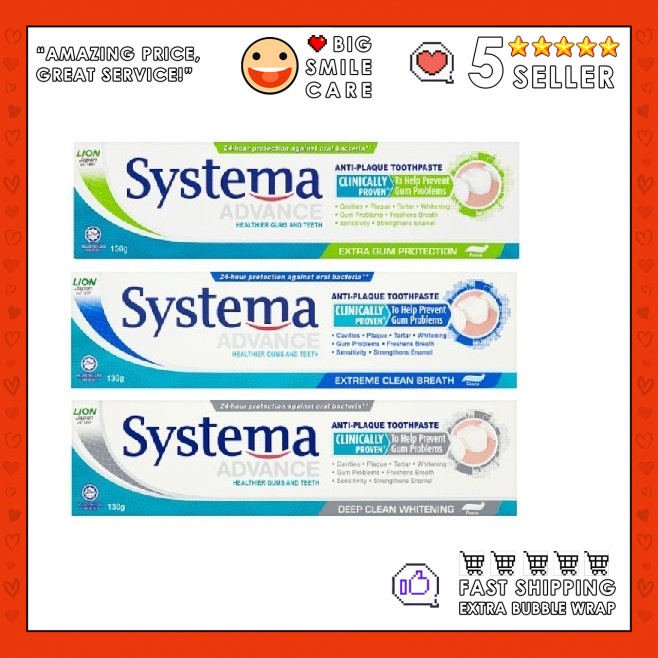 (BigSmileCare) Systema Advance Anti-Plaque Toothpaste 130G (Gum ...