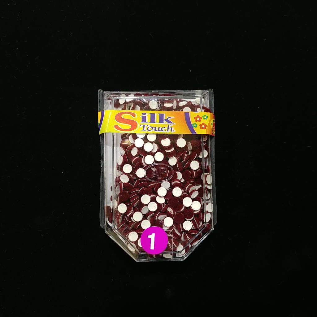 Silk Touch Maroon Bindi Pottu Size 1 - 0.4 Cm | Shopee Malaysia
