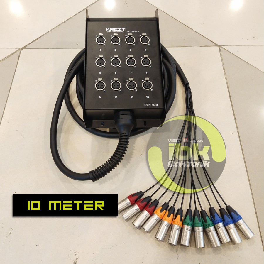 Snake Cable contains 12ch Apolo Complete + Stage Box KREZT 10 Meters ...