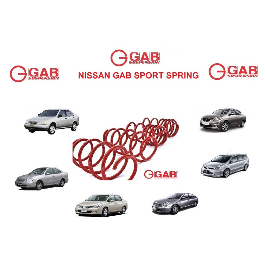 Original GAB SPORT SPRING (NISSAN) ALMERA N17 / GRAN LIVINA / SENTRA ...