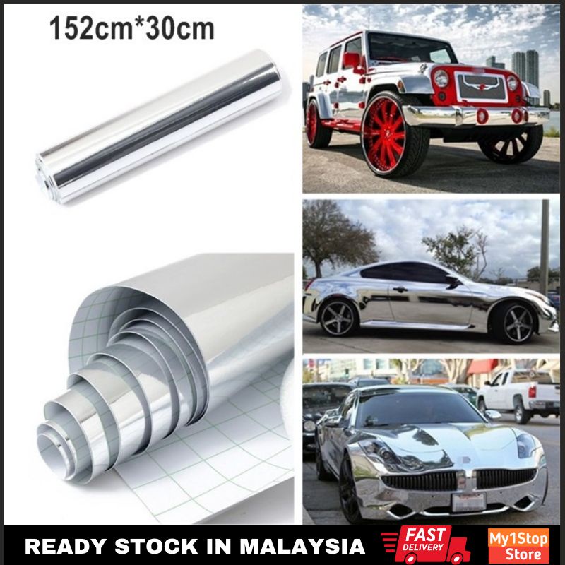 Silver Chrome Sticker Door Lining Glass Moulding Car Wrap Sticker ...