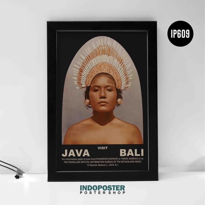 Old School Vintage Retro Visit Java Bali Travel Poster | Shopee Malaysia