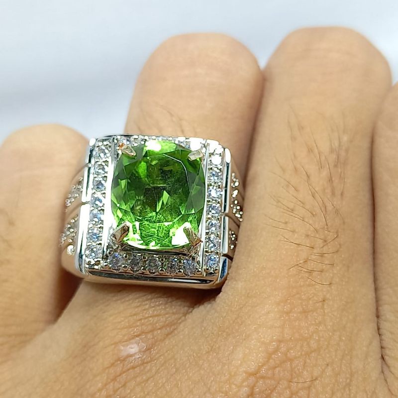Natural Original peridot Green Stone Ready To Use | Shopee Malaysia