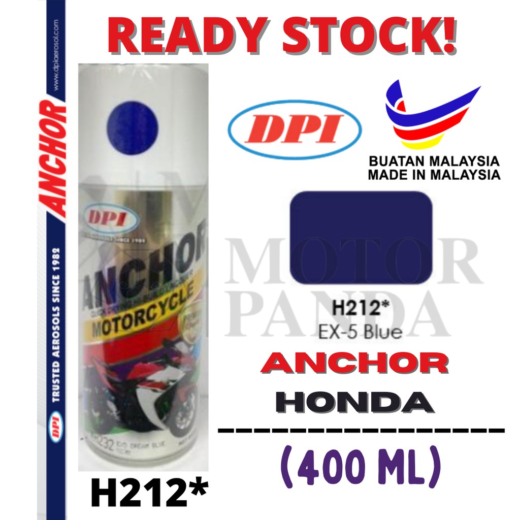 ANCHOR MOTORCYCLE SERIES H212* H212 400ML CAN SPRAY PAINT CAT SPRAY TIN ...