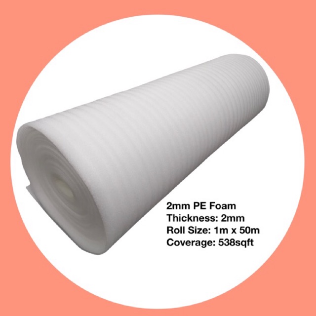 PE FOAM ROLL/ 1M X 50M X 2MM(T)/ 1M X 100M X 1MM(T) | Shopee Malaysia