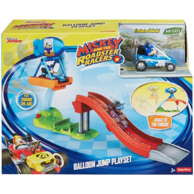 MATTEL Mickey and Roadster Racer - Mickey Balloon Jump Playset ...