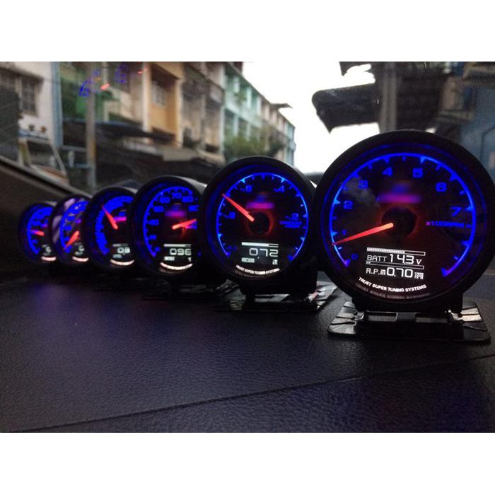 GREDDY Multi Gauge Meter 2 In1 7colour Meter Water Temp Oil Temp Boost ...