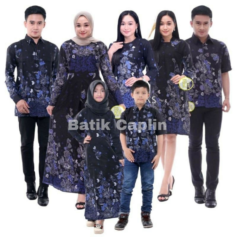 The Latest modern Family batik couple batik couple Set Family batik ...