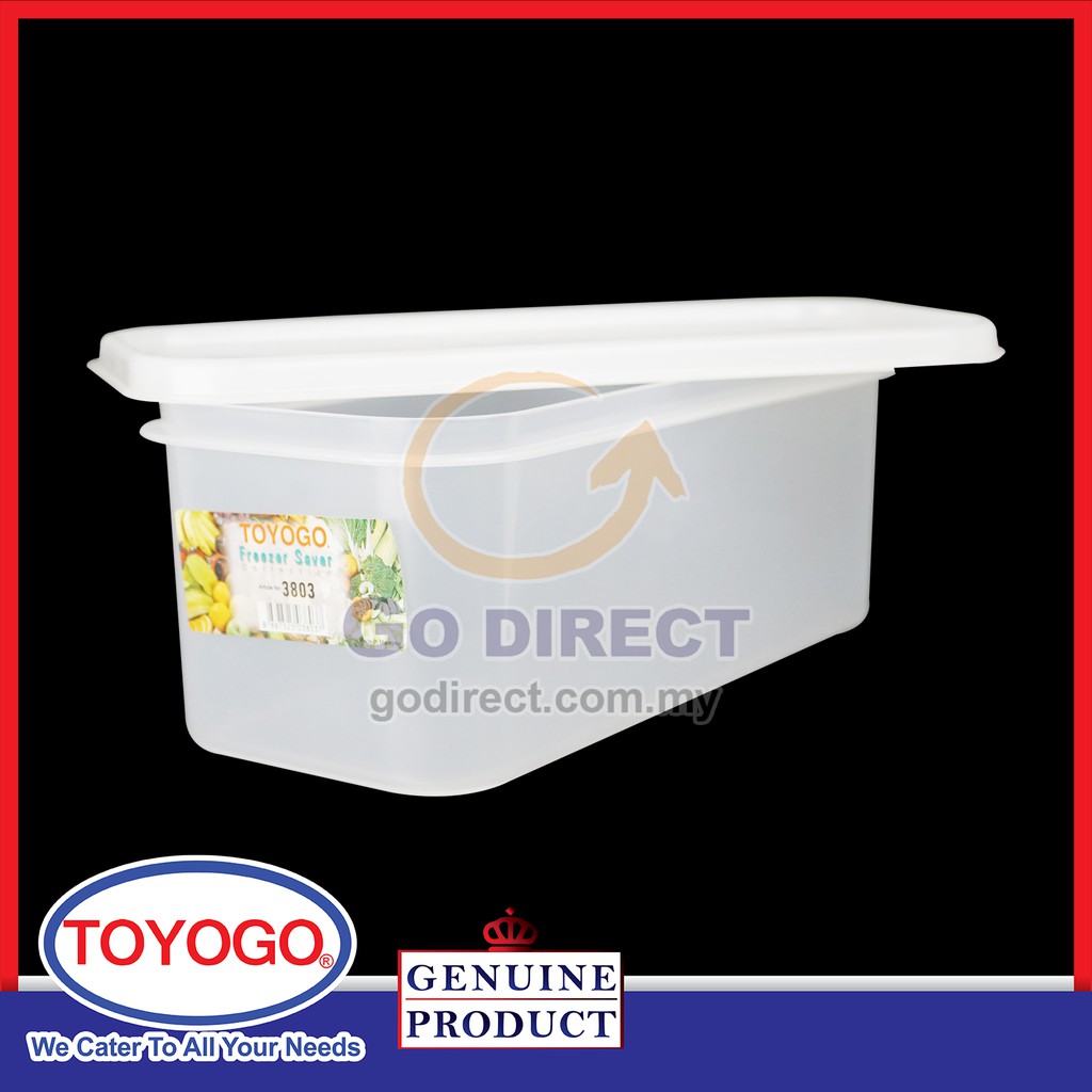 TOYOGO Microwave Freezer Food Container with Lid - Translucent 3803 (2L ...