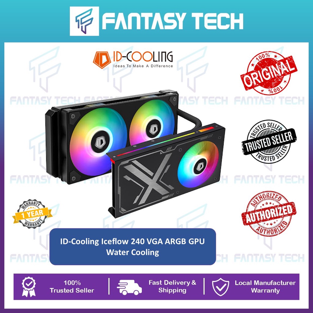 ID-Cooling Iceflow 240 VGA ARGB GPU Water Cooling | Shopee Malaysia