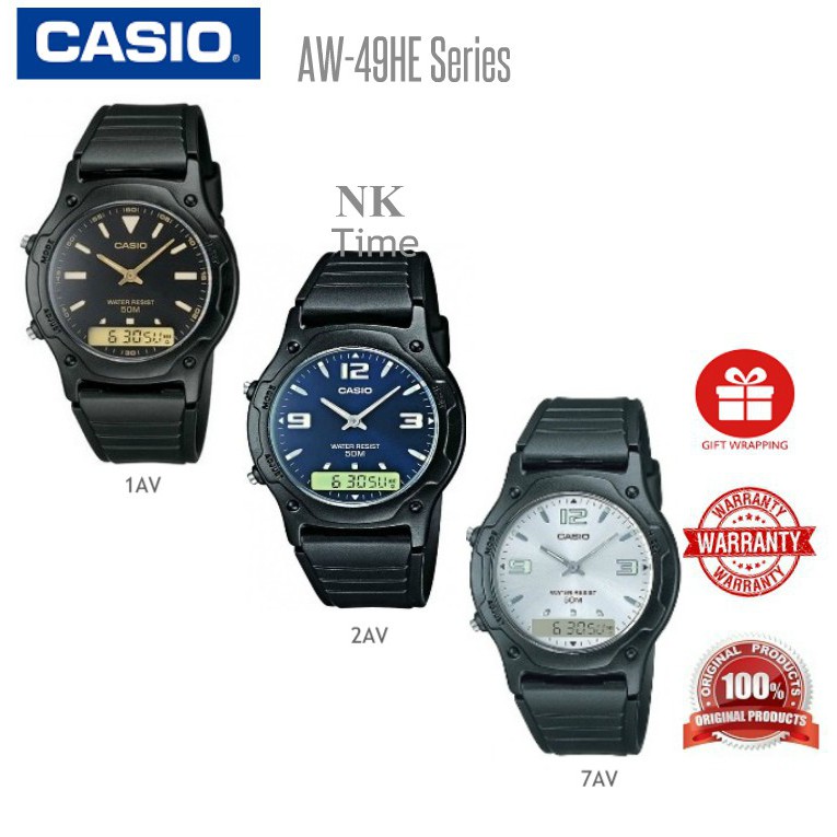 Casio AW-49HE-Series Analog-Digital Watch | Shopee Malaysia