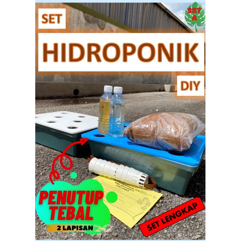 HIDROPONIK SET DIY / HYDROPONIC SET KIT STARTER DIY.[ SET A - MEDIUM ...