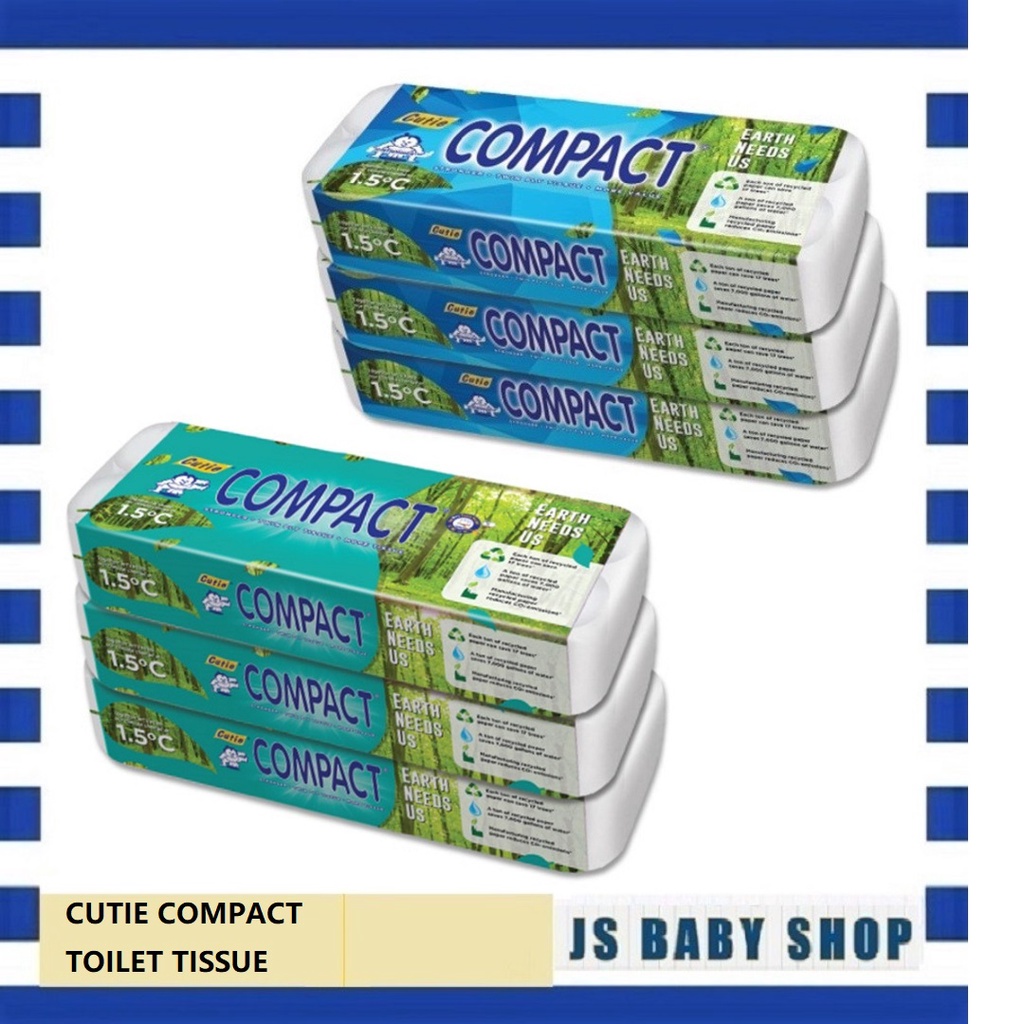 Cutie Compact Bathroom Tissue Cutie Compact Toilet Rolls 10rolls 2 ply ...