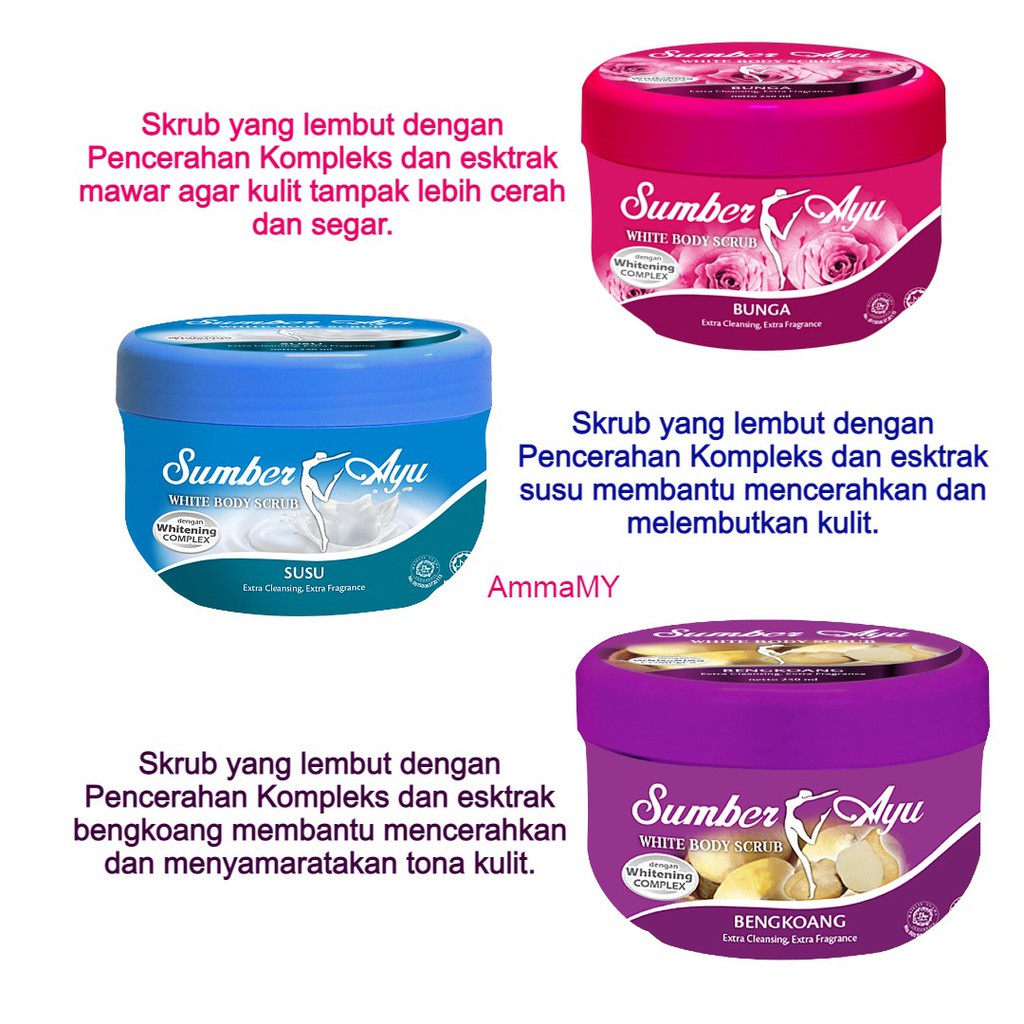 SUMBER AYU MANDI LULUR BODY SCRUB 250ML | Shopee Malaysia