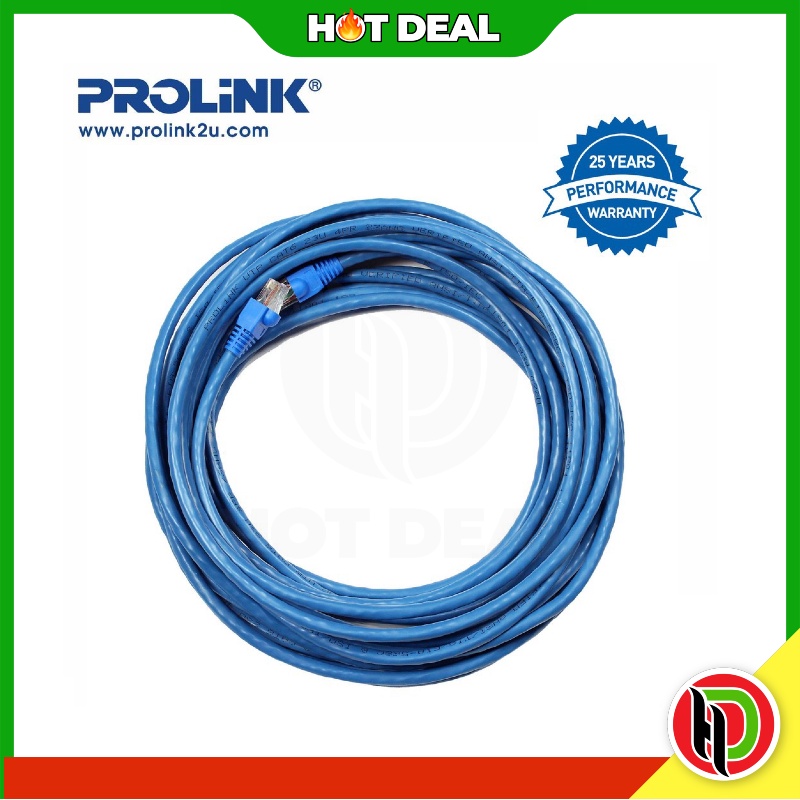 Hotdeal Prolink Cat6 100/1000Mbps Bare Copper AWG23 Gigabit Network ...