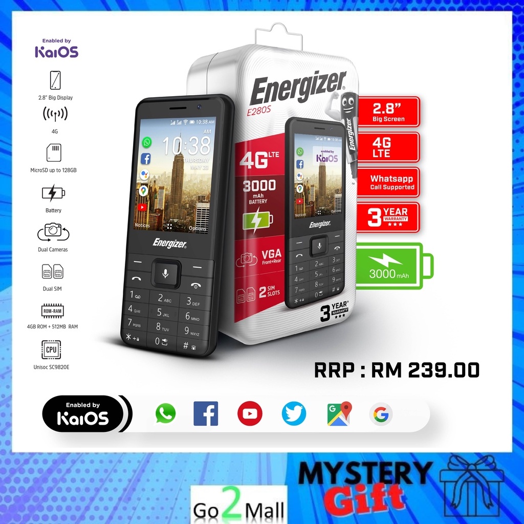 [Ready Stock] 100% Original Energizer Hard Case H10 / Energy E100 ...