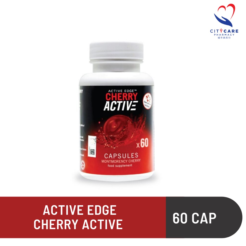 (EXP : 03/22) ACTIVE EDGE CHERRY ACTIVE 60 CAPSULES (Montmorency Cherry ...