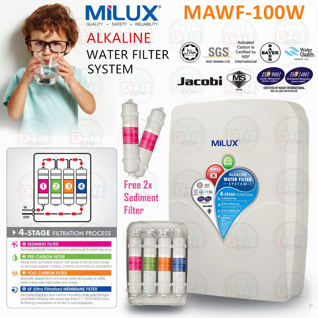 Halal Milux Alkaline Water Filter System Purifier Water Dispenser ...
