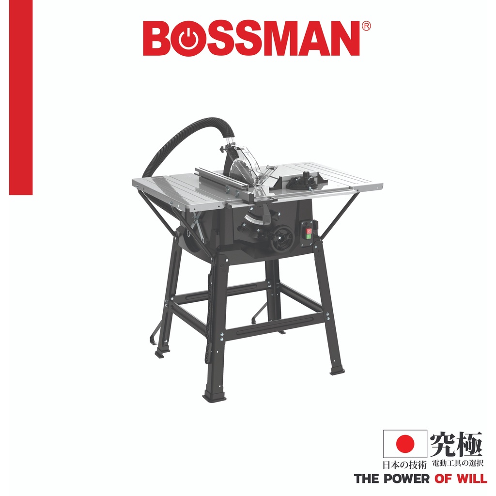 BOSSMAN - 250mm Wood-Cutting Table Saw (2000w)(BTSS-250) | Shopee Malaysia
