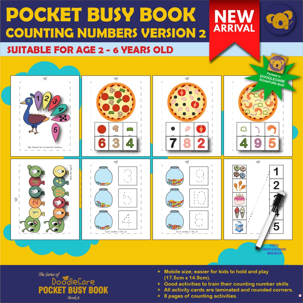 DCPBB 9 (NEW ARRIVAL)| Busy book for kids | 2-6 years | Counting books ...