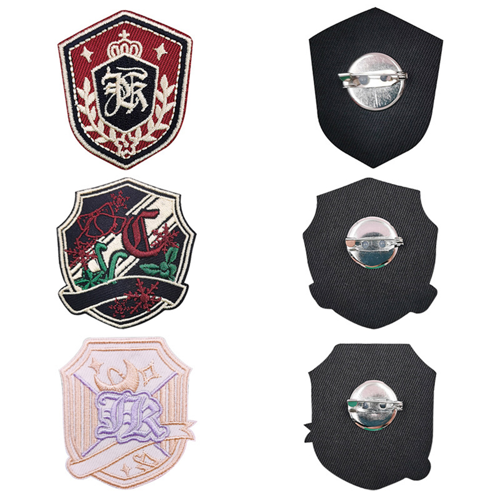 1 Piece 5*5.8cm Jk Uniform Embroidered School Badge Japanese Shield ...