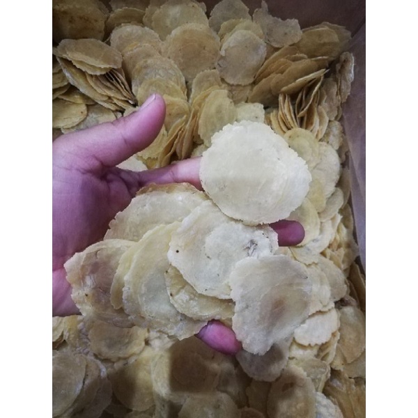Emping original Jawa, keropok emping, kerepek Emping mentah 1 kg ...