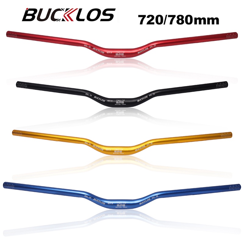 BUCKLOS Mountain Bike Bar 31.8mm 720/780mm Riser Alloy Handlebar Ultra ...