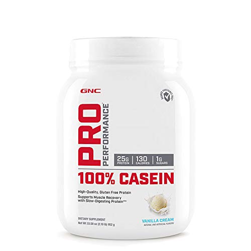 GNC Pro Performance 100% Casein Protein Powder - Vanilla Cream, 28 ...