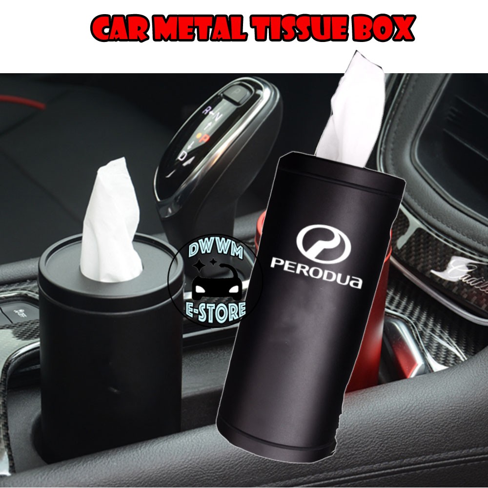 Car Metal Tissue Box Holder aluminium Mazda Honda Perodua Proton Toyota ...