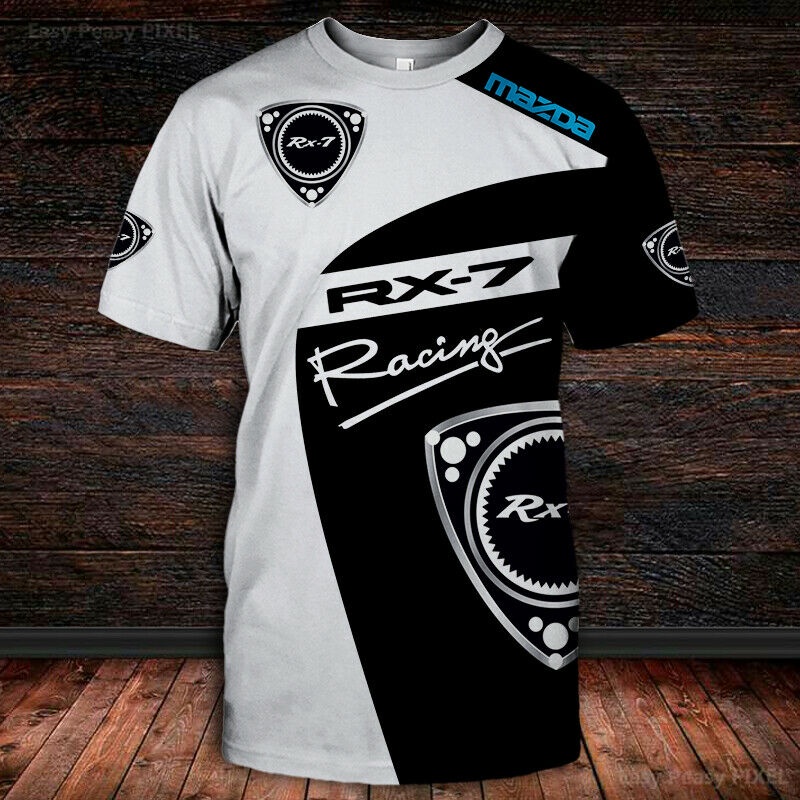 New Mazda T-Shirts RX7 JDM Racing Car 3D Print Streetwear Men Women ...