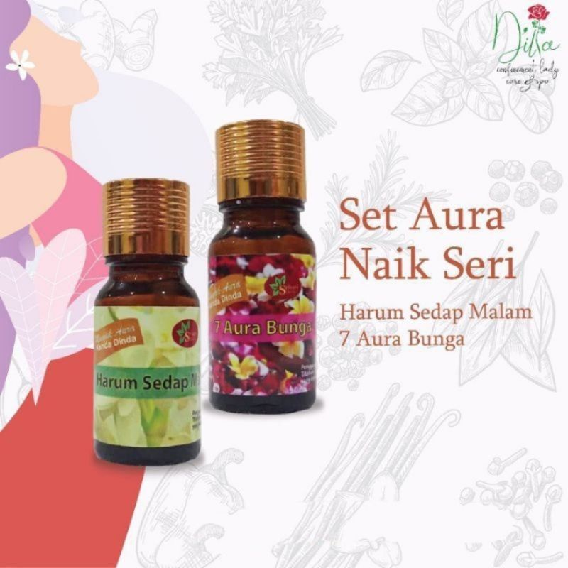 Set Perfume Minyak Wangi Bunga Mandian Beauty Aromatherapy ( 7 AURA ...
