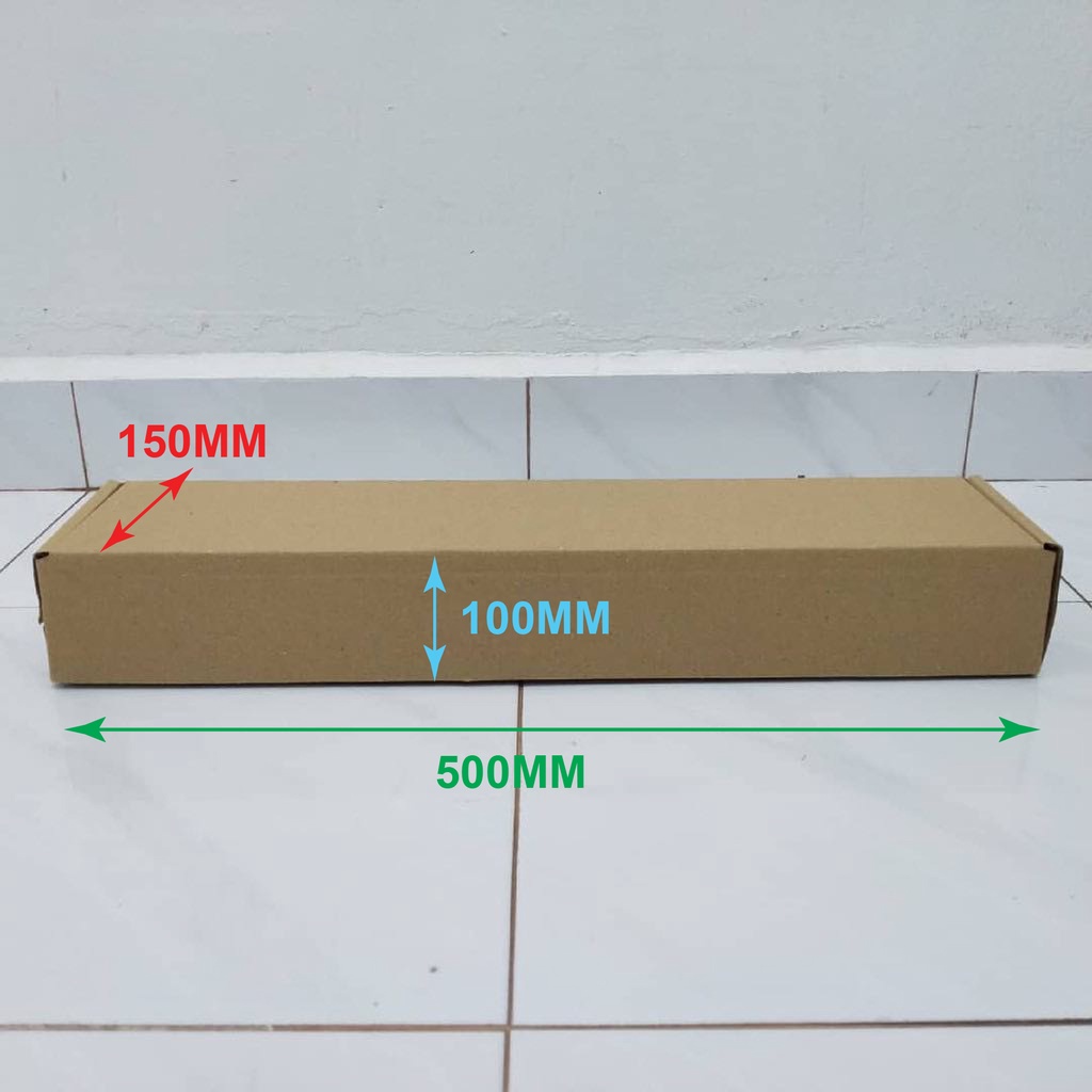 15PCS Kotak Panjang 500MM x150MM x100MM Long Shape Box Long Strips Box ...