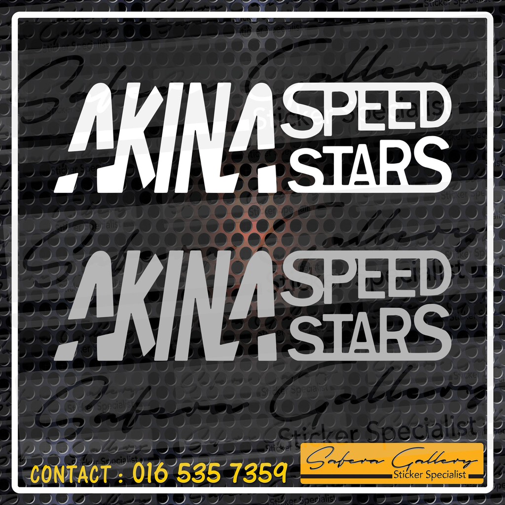 AKINA SPEED STARS Vinyl Sticker Decal JDM Initial D | Shopee Malaysia