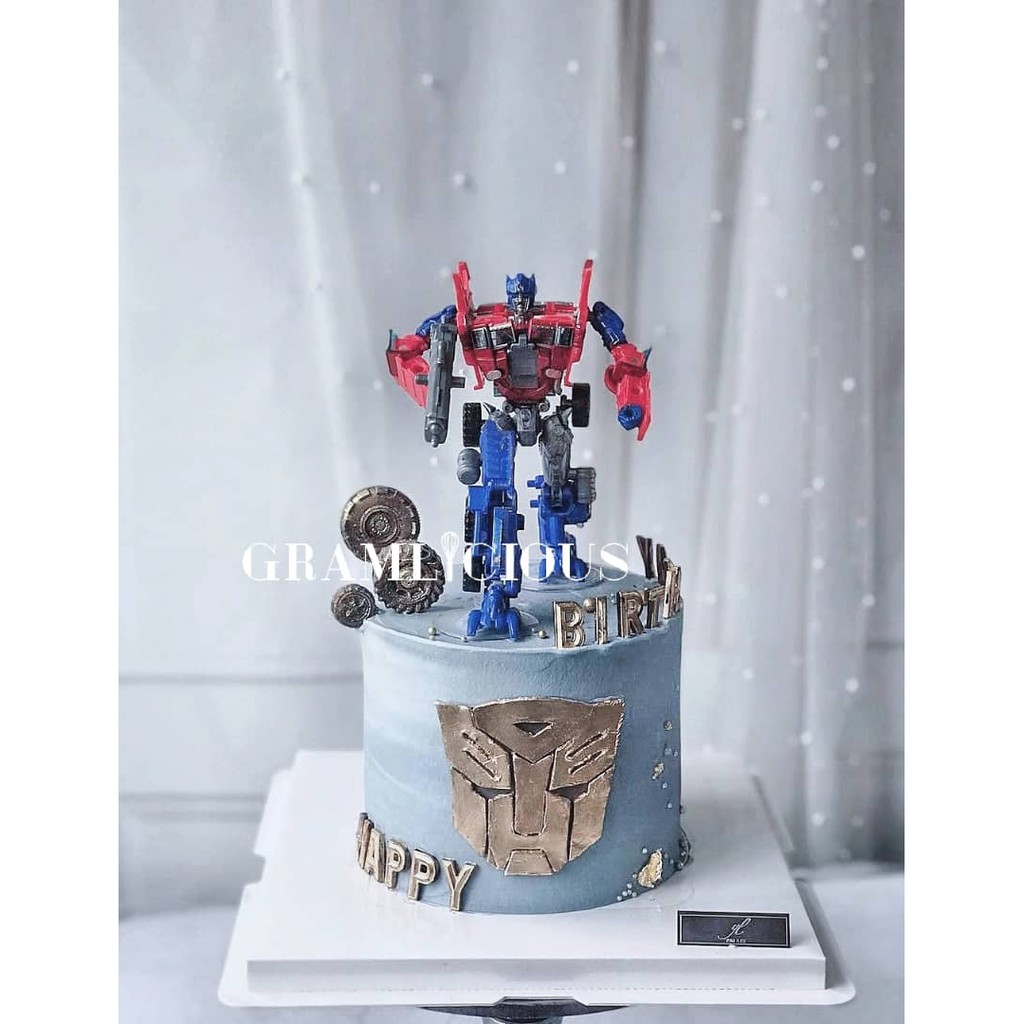 READY STOCK - Transformers Optimus Prime Bumblebee Cake Topper (DIY ...