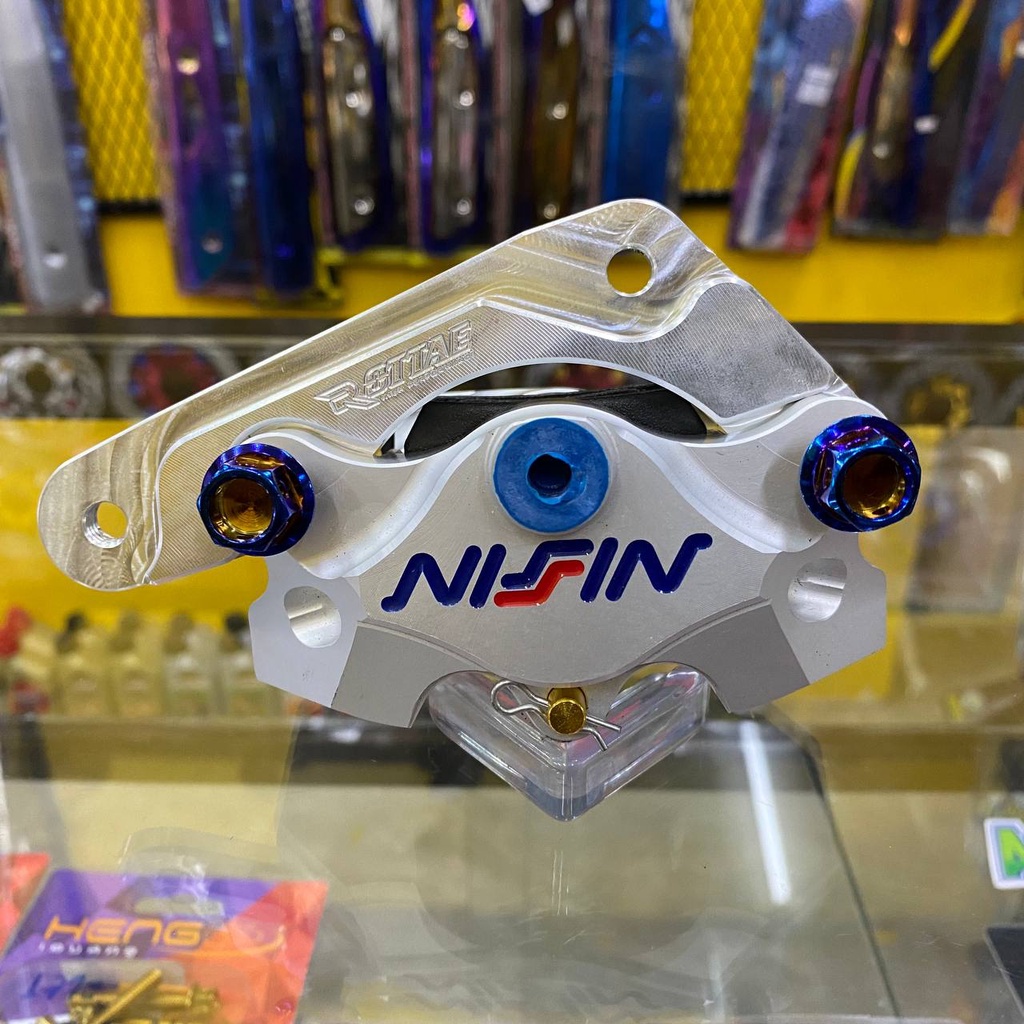 💥NISSIN CALLIPER WAVE 125💥caliper Wave125 Nissin 2 POT + bracket alloy ...